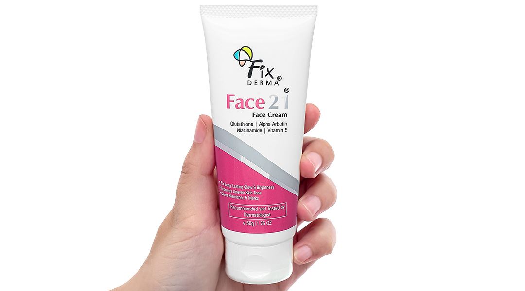 Kem dưỡng ẩm Fixderma Face21 Face Cream giúp da trắng sáng, mịn màng tuýp 50g - 01/2026 ...