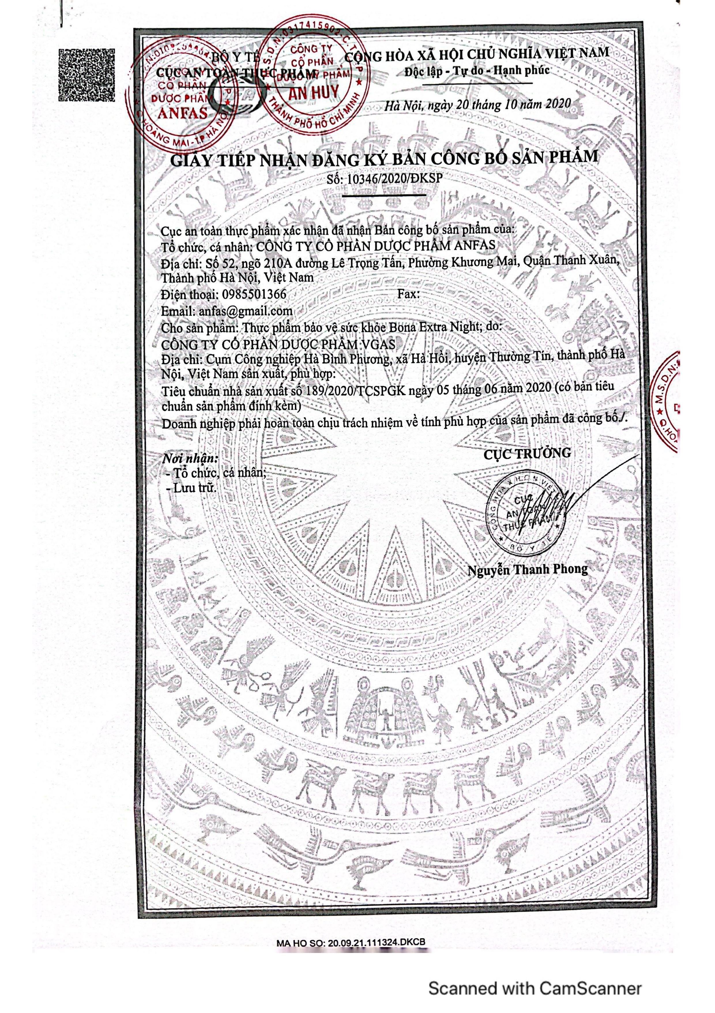 Thực phẩm bảo vệ sức khỏe Bona Extra Night hộp 30 viên - 01/2026 ...