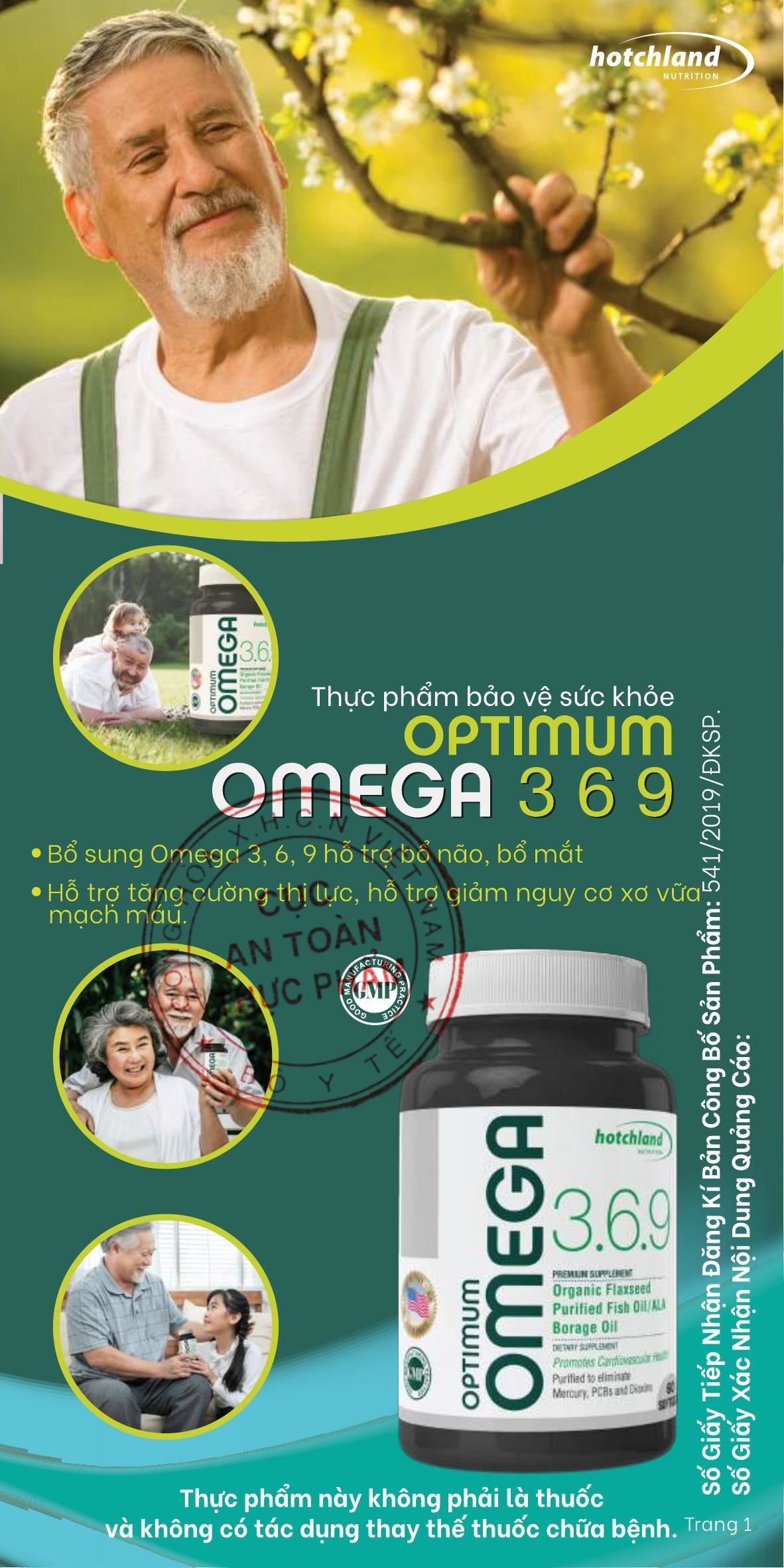 Mega Optimum Omega 3,6,9 chai 60 viên - 03/2026 | nhathuocankhang.com
