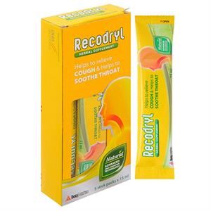 Thực phẩm bảo vệ sức khỏe Siro Ho Recodryl Hộp 5 Gói x 15Ml - 11/2025 ...