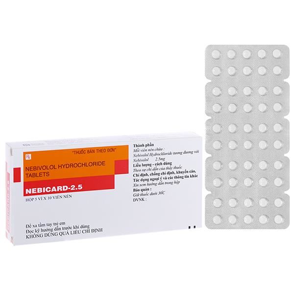Nebicard-5 trị tăng huyết áp (5 vỉ x 10 viên) - 09/2025 | nhathuocankhang.com
