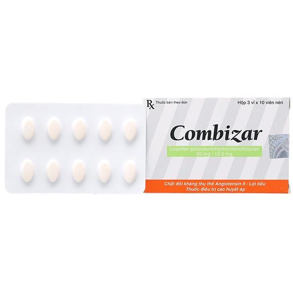 Losartan HCT-Sandoz 50mg/12.5mg trị tăng huyết áp (2 vỉ x 10 viên) - 07 ...