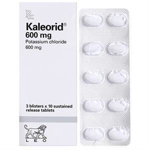 Kaleorid 600mg phòng và trị giảm kali máu (3 vỉ x 10 viên) - 02/2025 ...