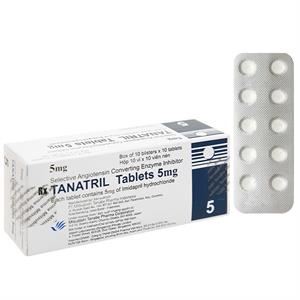 Tanatril Tablets 5mg trị tăng huyết áp (10 vỉ x 10 viên) - 01/2025 ...
