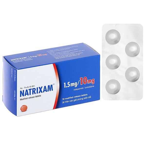 Thuốc Natrixam 1.5mg/10mg trị tăng huyết áp (6 vỉ x 5 viên) - 02/2025 ...