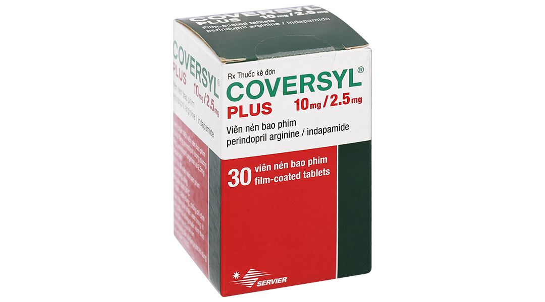 Thuốc Coversyl Plus 10mg/2.5mg trị tăng huyết áp (30 viên) - 08/2025 | nhathuocankhang.com