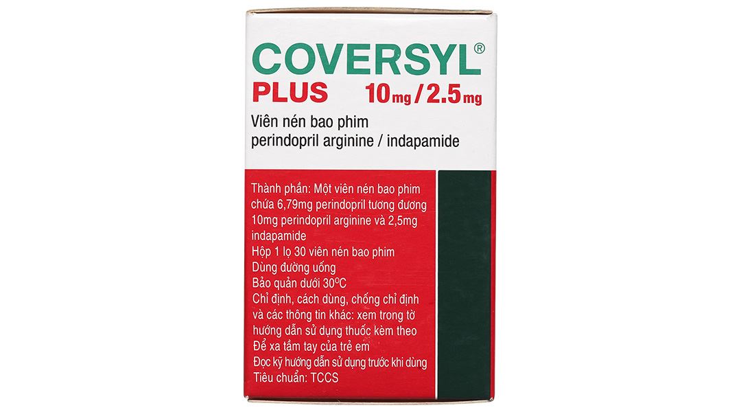 Thuốc Coversyl Plus 10mg/2.5mg trị tăng huyết áp (30 viên) - 08/2025 | nhathuocankhang.com