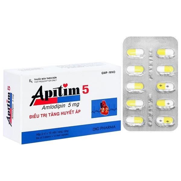 Thuốc Amlodipin 5mg Domesco trị tăng huyết áp, đau thắt ngực - 12/2025 ...