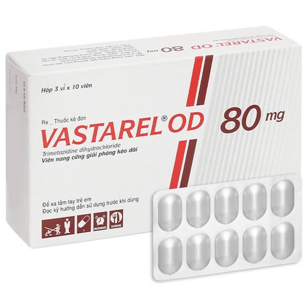 Vastarel OD 80mg hỗ trợ điều trị đau thắt ngực ổn định (3 vỉ x 10 viên ...