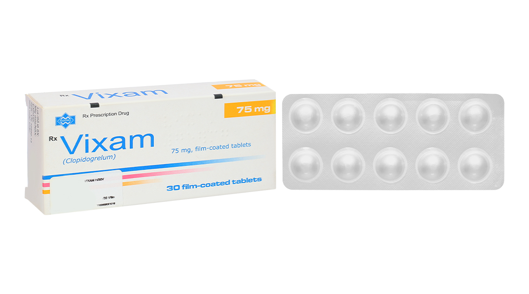 Vixam 75 mg phòng huyết khối động mạch (3 vỉ x 10 viên) - 08/2025 ...