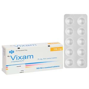 Vixam 75 mg phòng huyết khối động mạch (3 vỉ x 10 viên) - 02/2025 ...