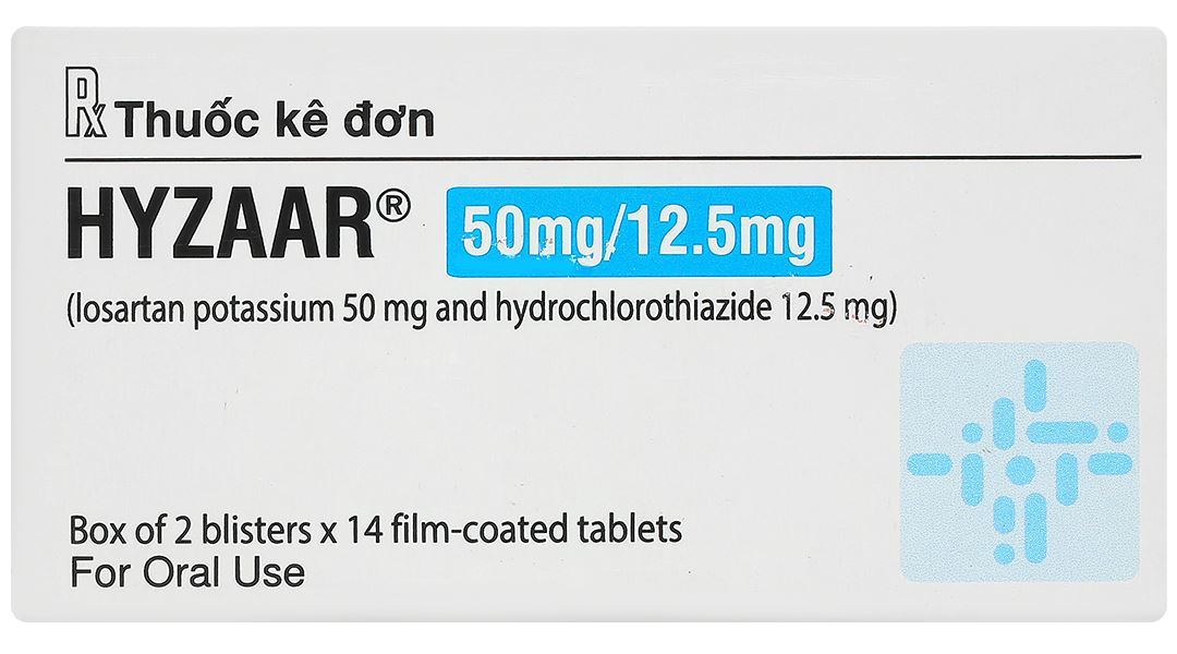 Hyzaar 50/12.5mg trị tăng huyết áp (2 vỉ x 14 viên) - 08/2025 ...