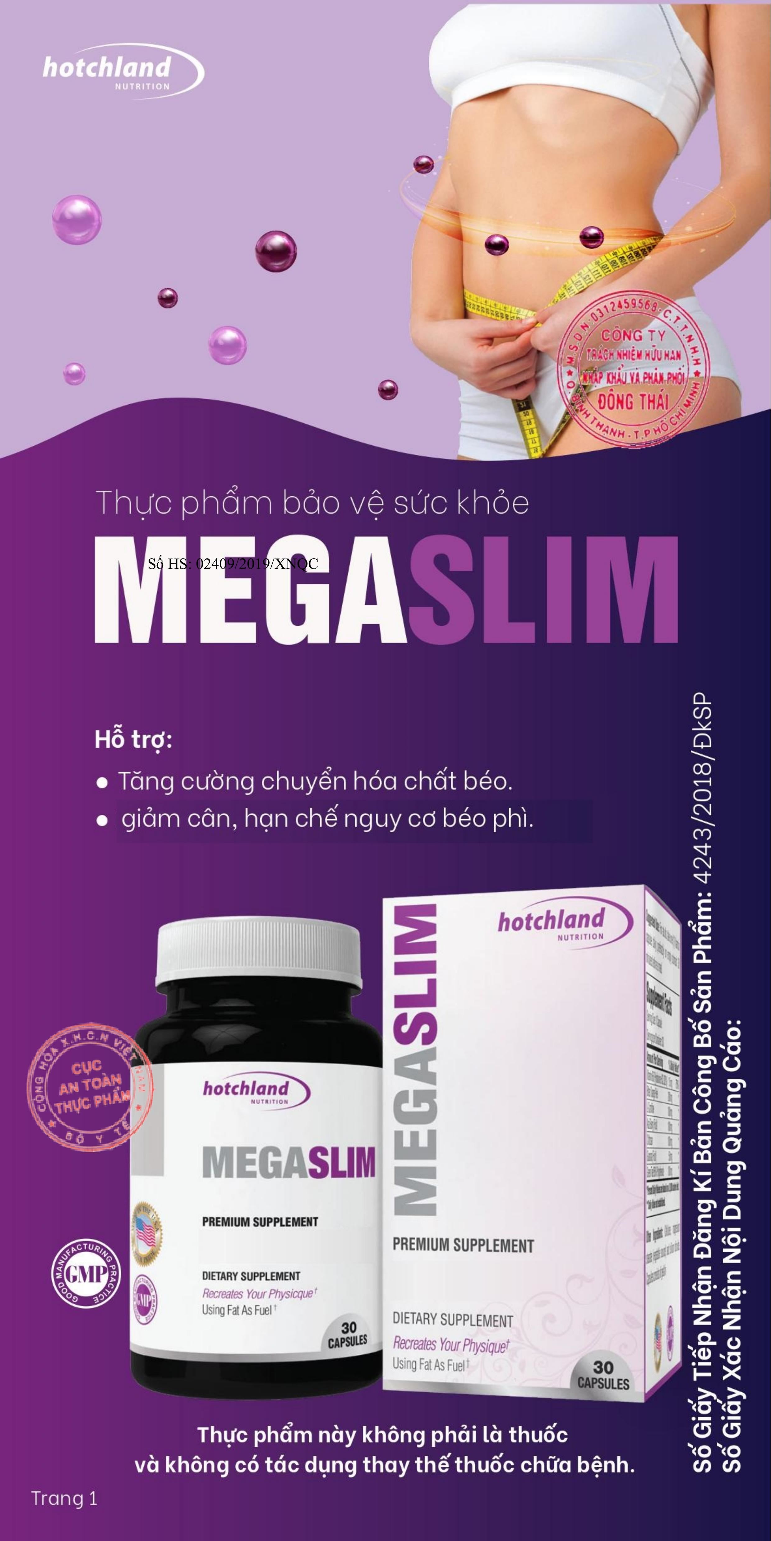 Mega Slim hộp 30 viên - 05/2026 | nhathuocankhang.com