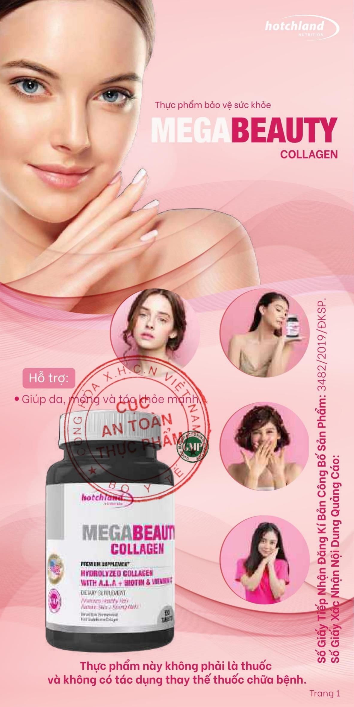 Mega Beauty Collagen lọ 90 viên - 05/2026 | nhathuocankhang.com