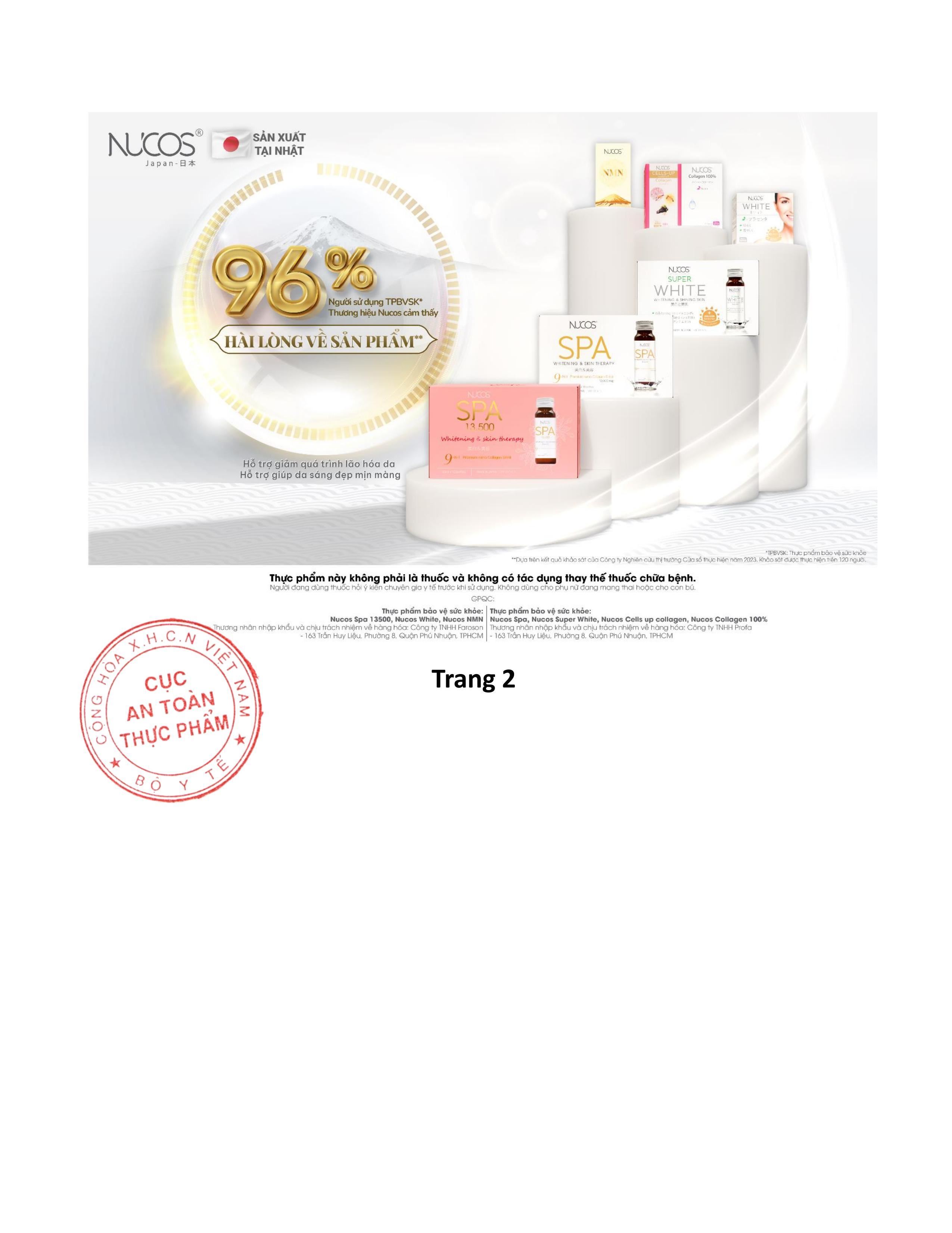 Nucos Spa 10.000 hộp 10 lọ - 12/2025 | nhathuocankhang.com