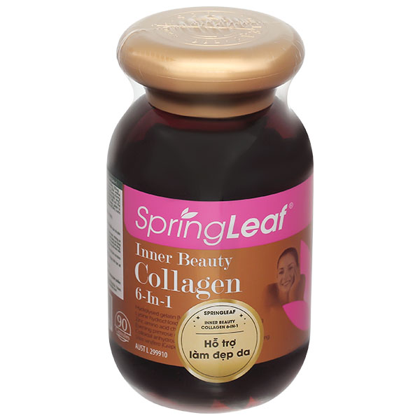 Viên uống bổ sung Collagen SpringLeaf Inner Beauty Collagen 6-in-1 lọ ...