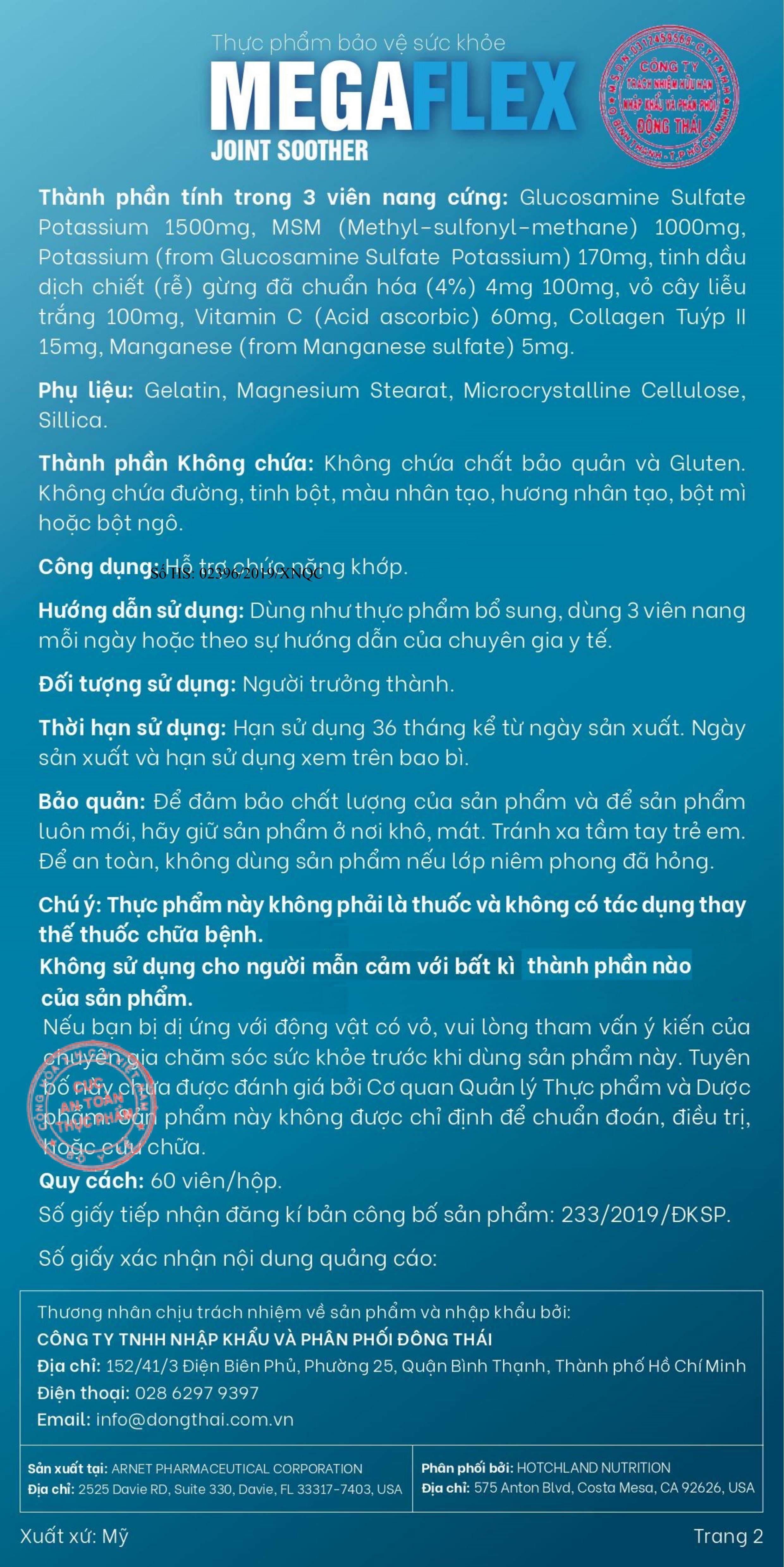 Mega Flex lọ 60 viên - 05/2026 | nhathuocankhang.com