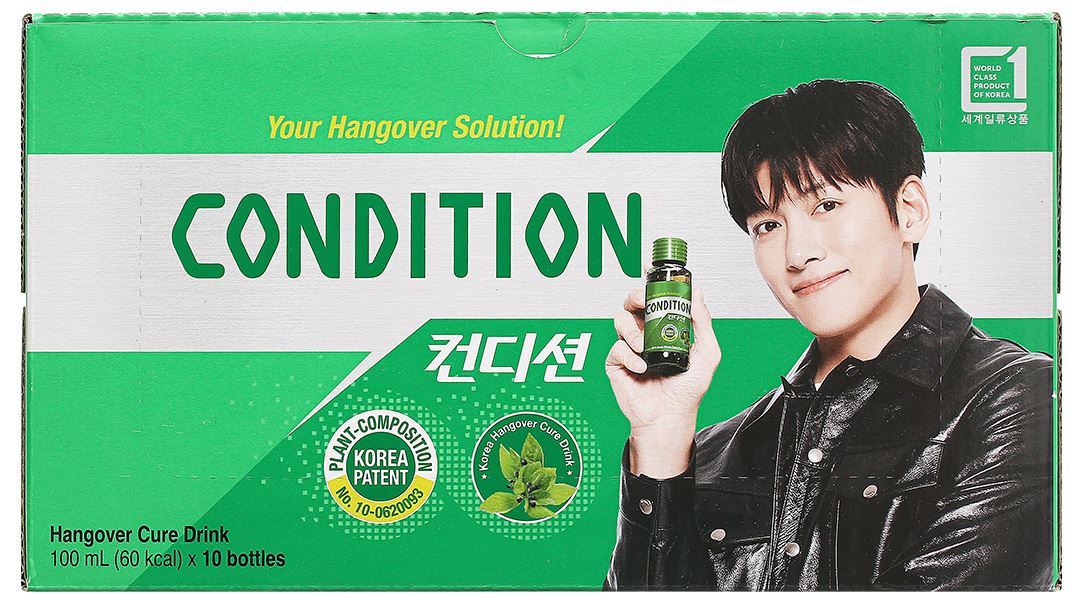 Thực phẩm bảo vệ sức khỏe Nước Uống Giải Rượu Condition 100ml hộp 10 ...