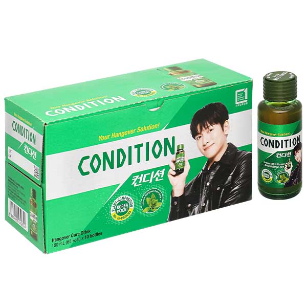 Thực phẩm bảo vệ sức khỏe Nước Uống Giải Rượu Condition 100ml hộp 10 ...
