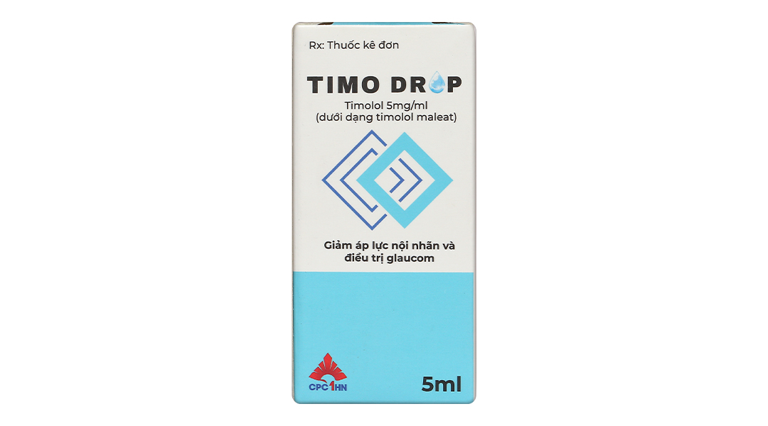 Dung dịch nhỏ mắt Timo Drop 5mg/ml giảm áp lực nội nhãn, trị glaucom ...