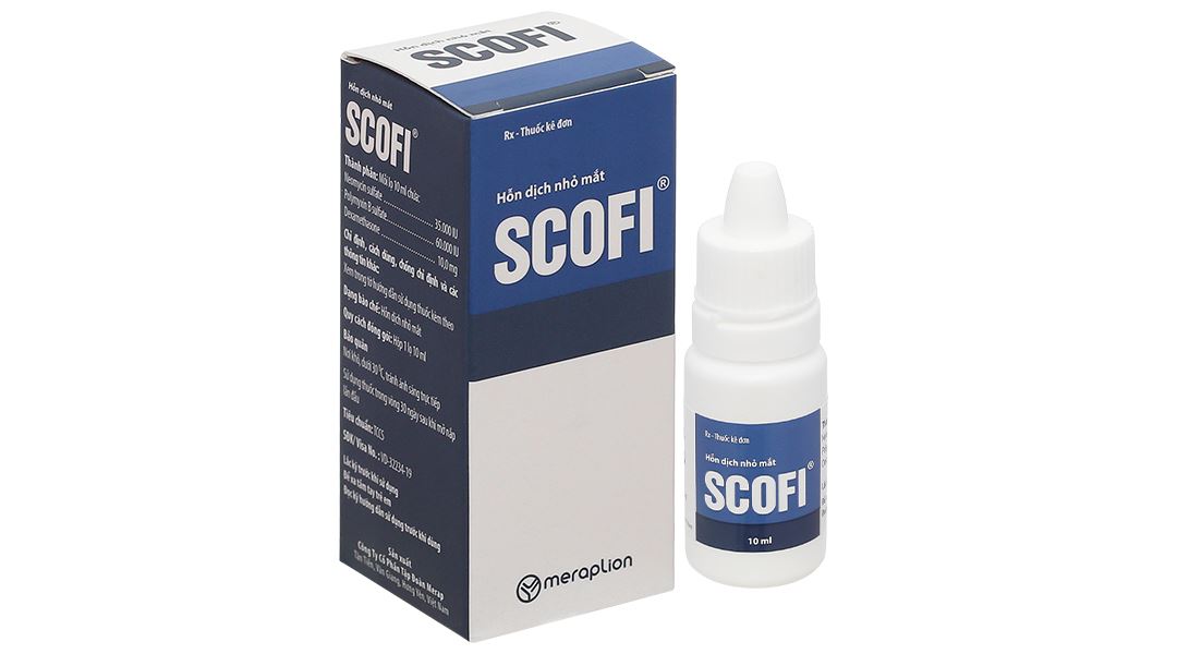 Hỗn dịch nhỏ mắt Scofl điều trị các tình trạng viêm mắt chai 10ml - 02/ ...