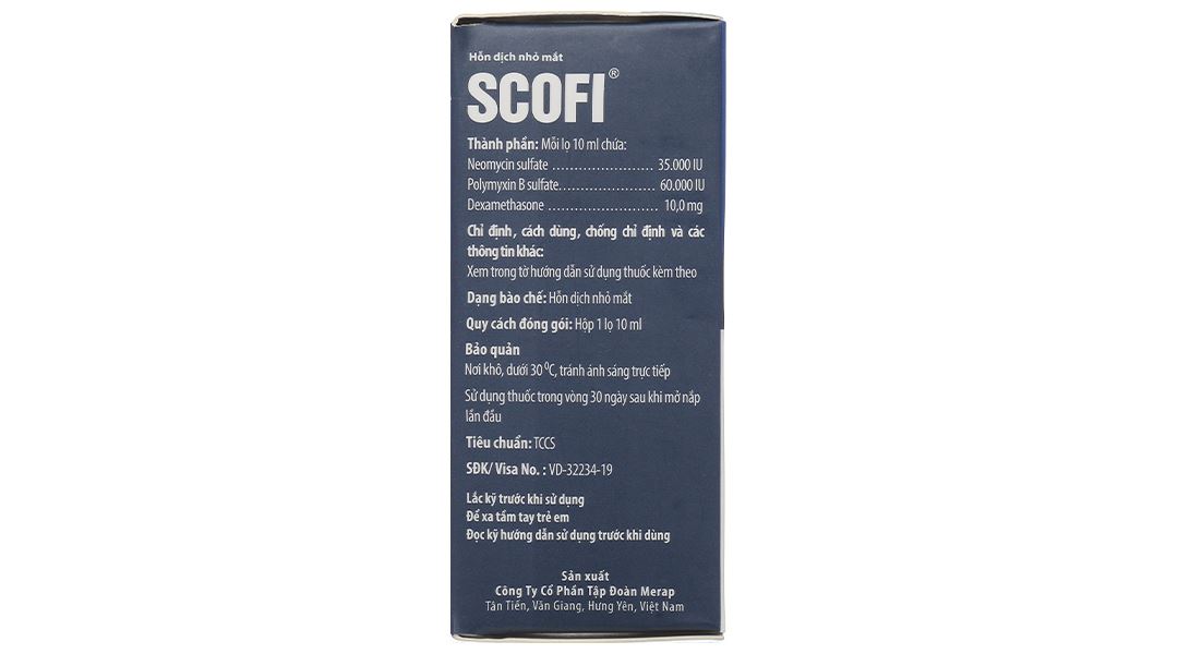Hỗn dịch nhỏ mắt Scofl điều trị các tình trạng viêm mắt chai 10ml - 02/ ...