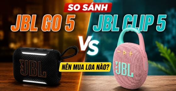 So sánh loa JBL Go 5 vs JBL Clip 5: Nên mua loa nào? - Thegioididong.com