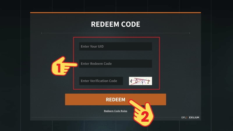 Code Girls Frontline 2 Exilium (GFL2 code) tháng 02/2025 mới nhất