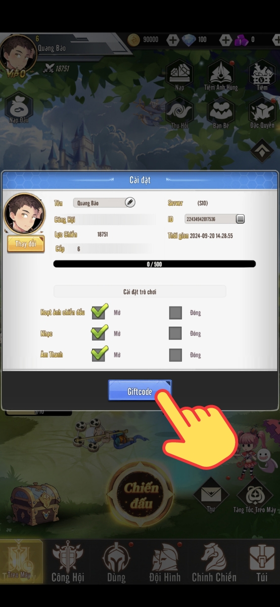 Code Kỷ Nguyên Anh Hùng (code Vũ Trụ Anh Hùng) mới nhất 10/2024