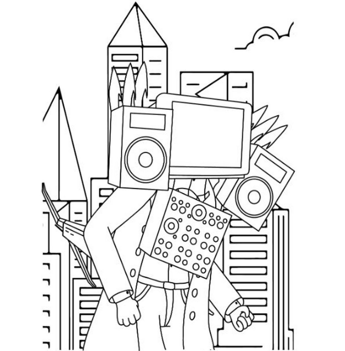 100+ tranh tô màu cameraman đẹp, sáng tạo dành cho bé