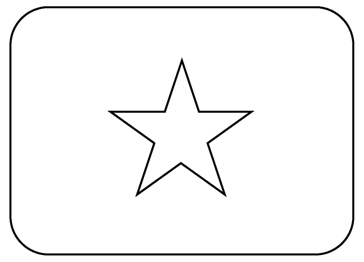 Tranh tô màu lá cờ Việt Nam, cách vẽ lá cờ Việt Nam đơn giản