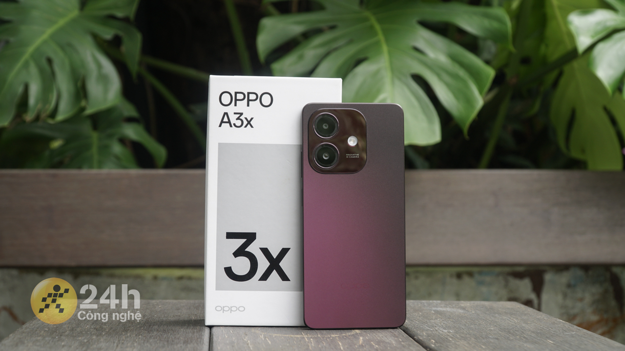 Trên tay OPPO A3x: Thiết kế đẹp, độ bền cao, Snapdragon 6s Gen 1