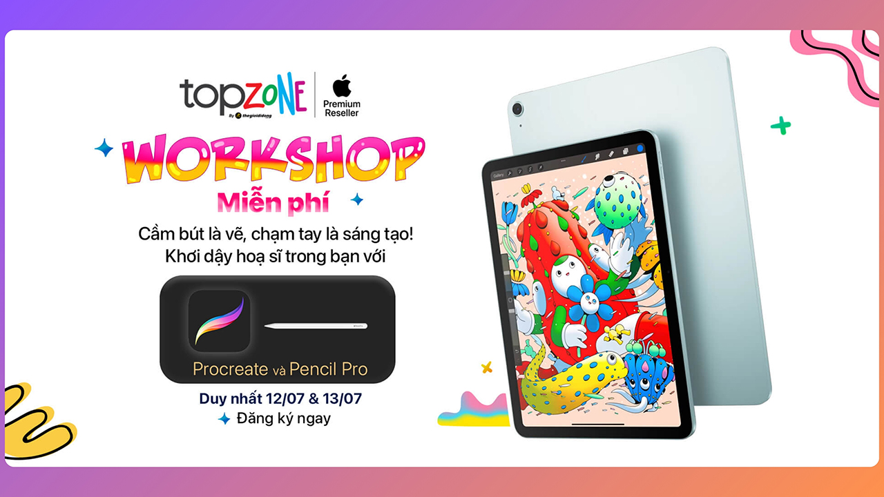 Workshop Pencil Pro & Procreate: Khám phá tiềm năng họa sĩ trong bạn