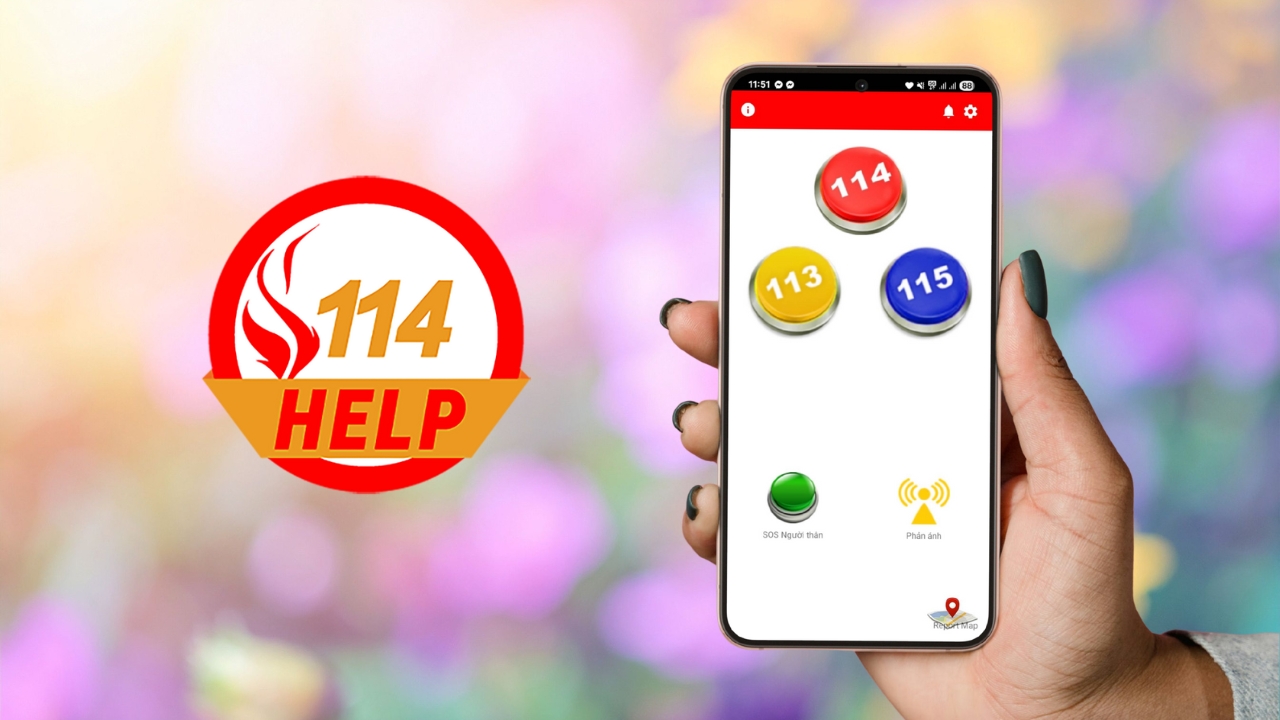 Cách sử dụng ứng dụng Help 114 báo cháy cấp cứu để nhận hỗ trợ