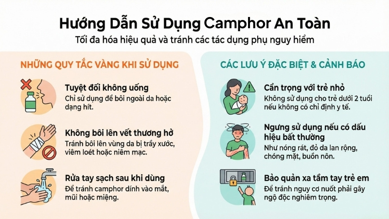 Camphor là gì? Công dụng, cách dùng và lưu ý khi sử dụng
