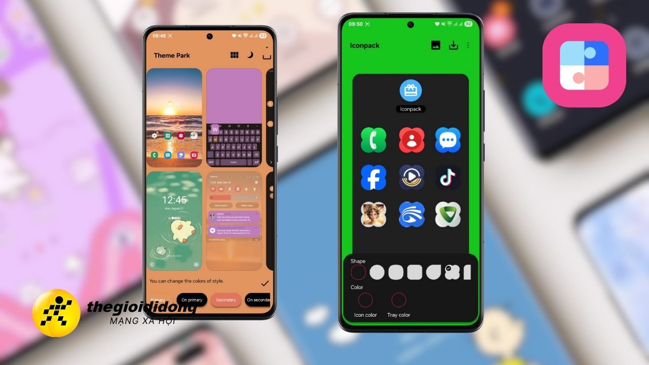 Hướng dẫn cá nhân hóa điện thoại Samsung bằng cách tự thiết kế theme ...