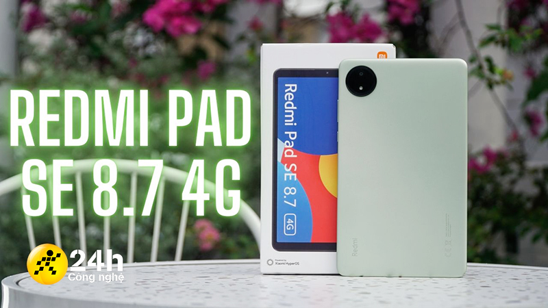 Trên tay Redmi Pad SE 8.7 4G: Thiết kế đẹp, cấu hình tốt