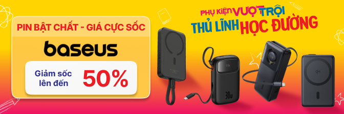 Pin sạc dự phòng dung lượng cao giá rẻ, chính hãng, giao nhanh 1h - 08/2025