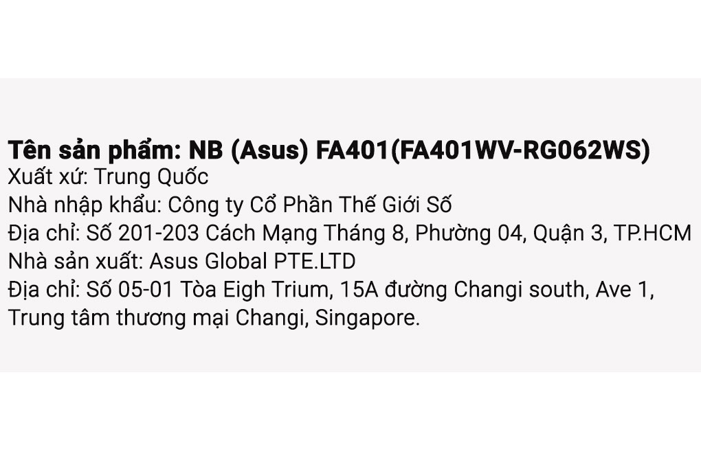 Laptop Asus TUF Gaming FA401WV R9 AI HX 370 (RG062WS) - Trả góp, giá rẻ