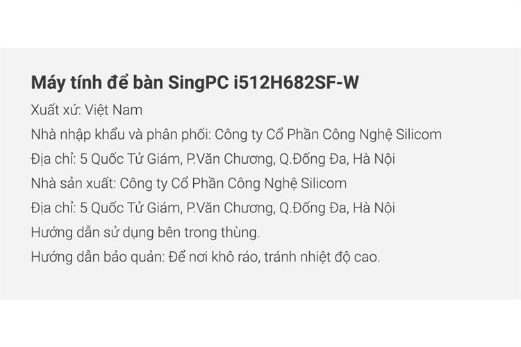 SingPC i512H682SF-W i5 12450H/8GB/256GB/Bàn phím/Chuột/Win11Pro - Cập nhật thông tin, hình ảnh ...