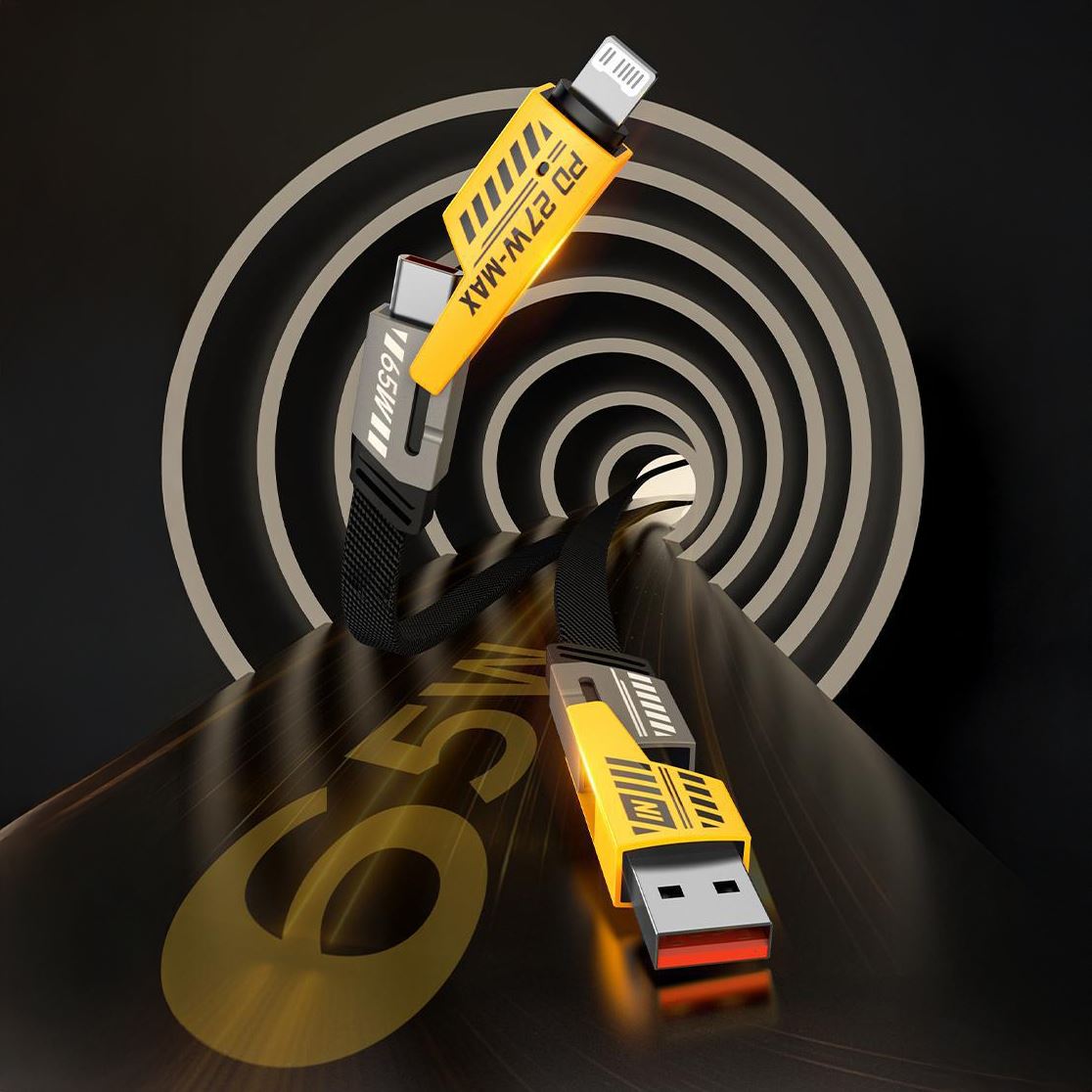 Cáp Đa Năng 4 in 1 Lightning Type C 1m NC-002 - giá rẻ, chính hãng 100%