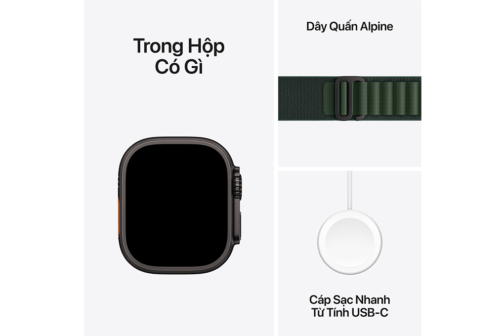 Apple Watch Ultra 2 GPS + Cellular 49mm viền Titanium đen dây Alpine ...